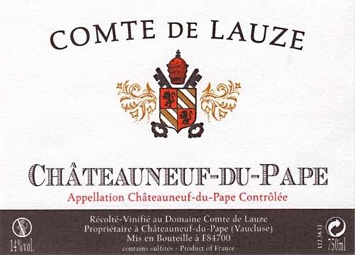 1984 Domaine Comte de Lauze Châteauneuf-du-Pape Blanc, France, Rhône ...