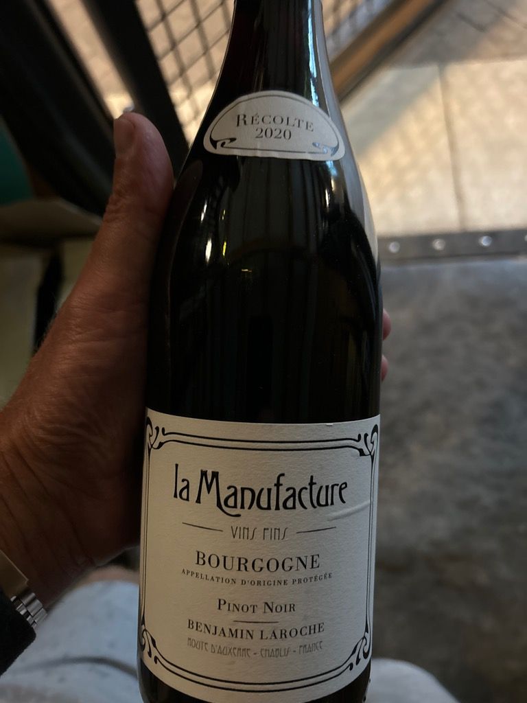 2020 Benjamin Laroche Bourgogne La Manufacture, France, Burgundy, Côtes ...