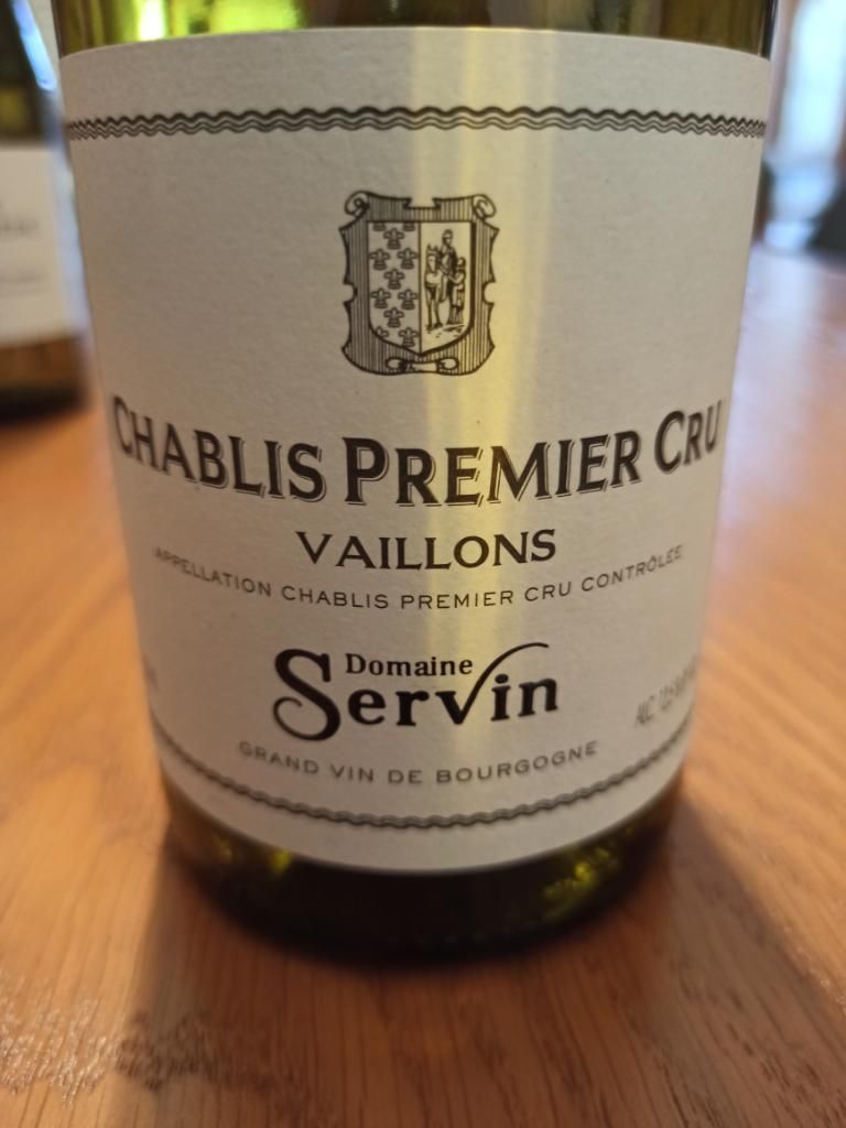 2021 Domaine Servin Chablis 1er Cru Vaillons, France, Burgundy, Chablis ...