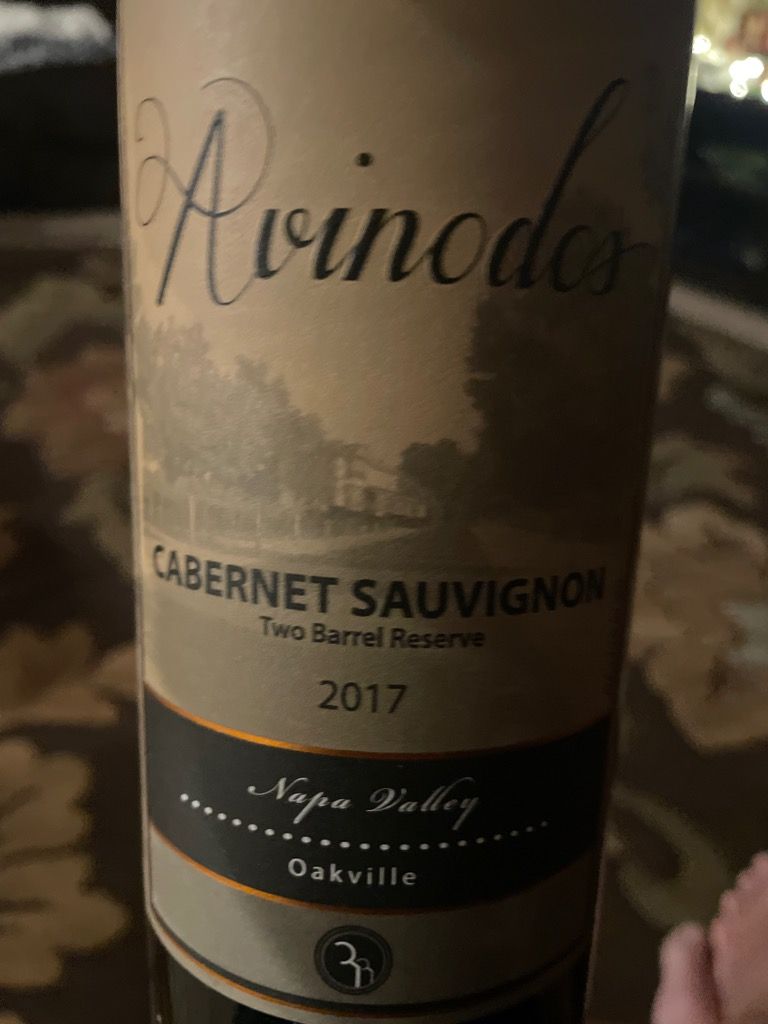 2017 Avinodos Cabernet Sauvignon, USA, California, Napa Valley, Oakville - CellarTracker