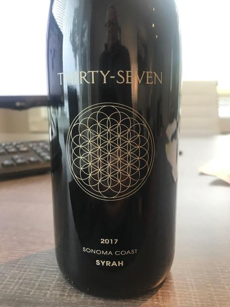 2017 Thirty-Seven Winery Syrah, USA, California, Sonoma County, Sonoma ...