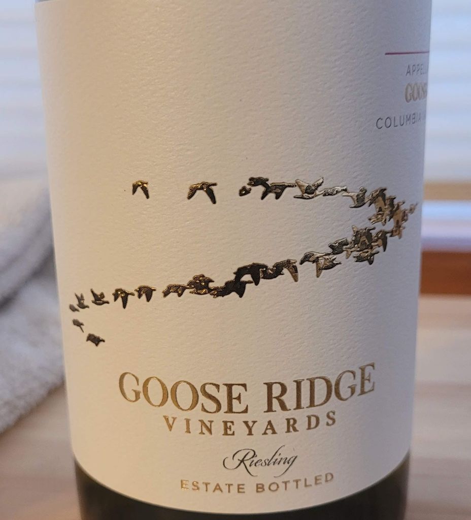 2023 Goose Ridge Vineyards Riesling, USA, Washington, Columbia Valley ...