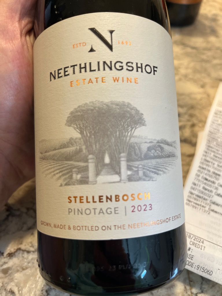 2023 Neethlingshof Estate Pinotage, South Africa, Coastal Region ...