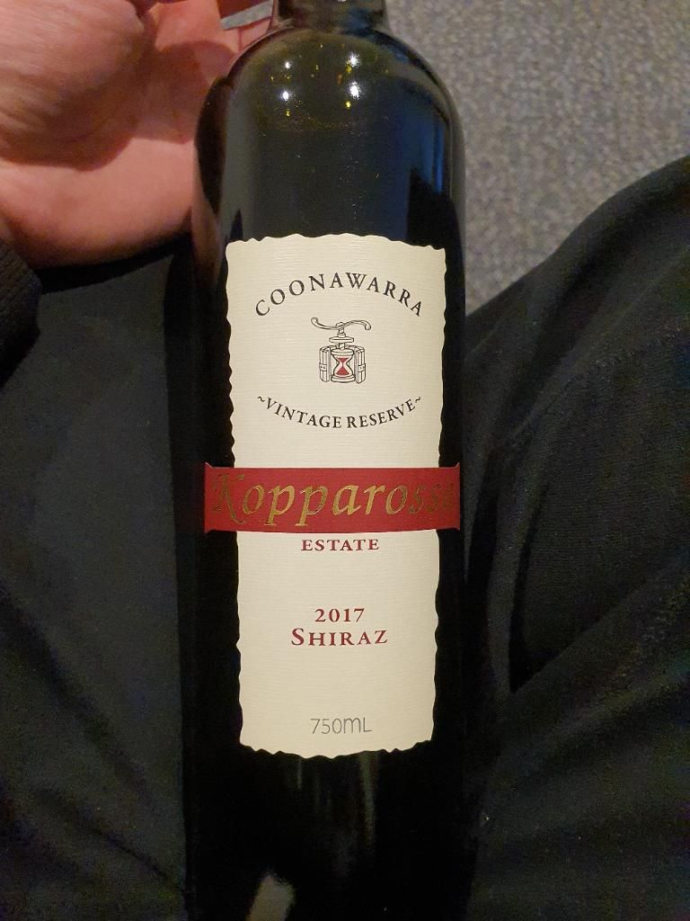 2018 Kopparossa Shiraz Vintage Reserve, Australia, South Australia, Limestone Coast, Coonawarra ...