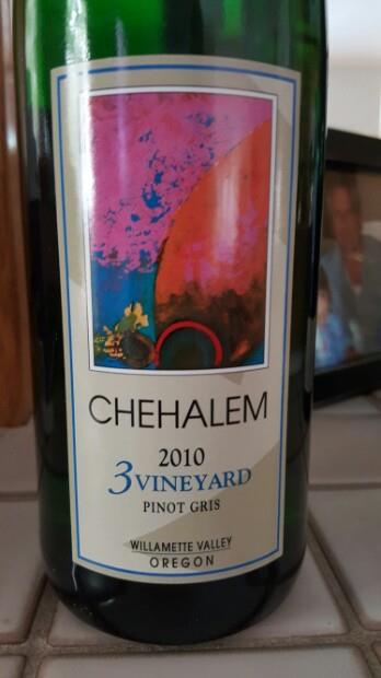 2010 Chehalem Pinot Gris Three Vineyard, USA, Oregon, Willamette Valley ...