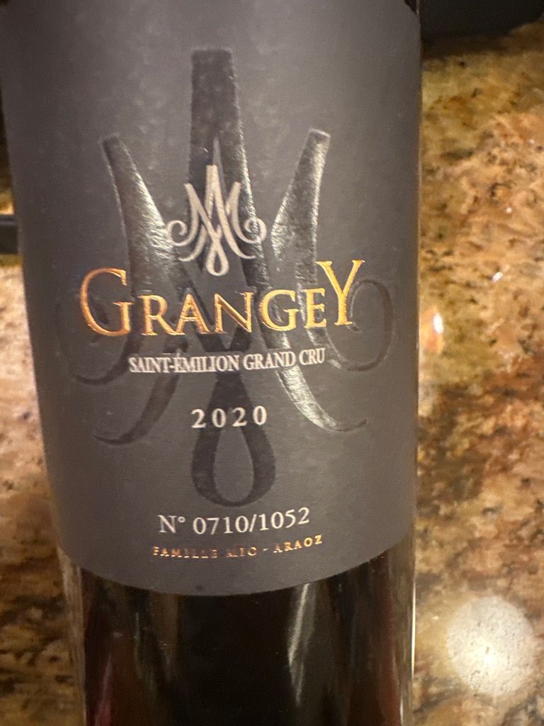 2020 Château Grangey, France, Bordeaux, Libournais, St. Émilion Grand ...