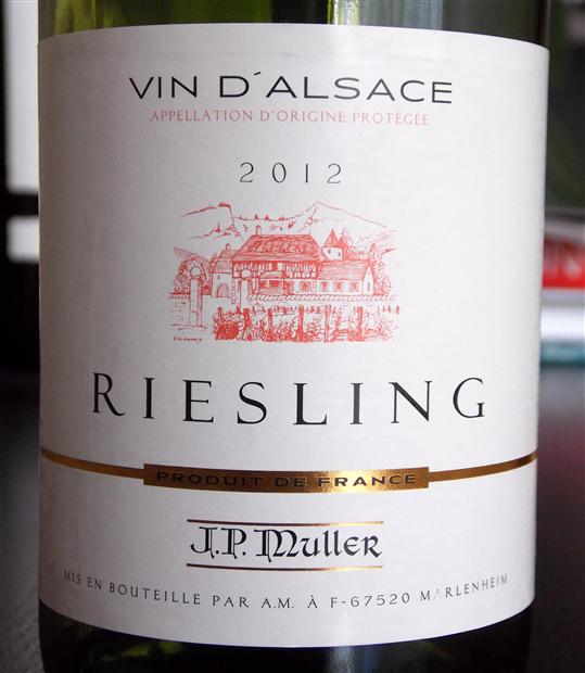 2011 J.P. Muller Riesling, France, Alsace - CellarTracker