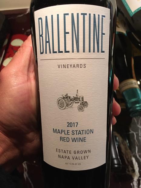 2017 Ballentine Vineyards Maple Station, USA, California, Napa Valley ...