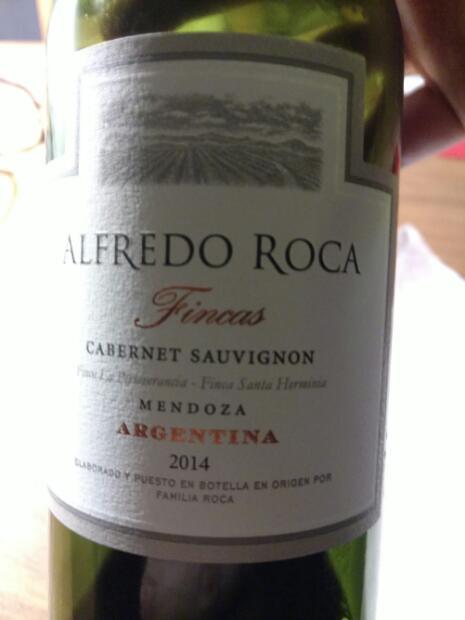 2011 Alfredo Roca Cabernet Sauvignon Fincas, Argentina, Mendoza, San ...