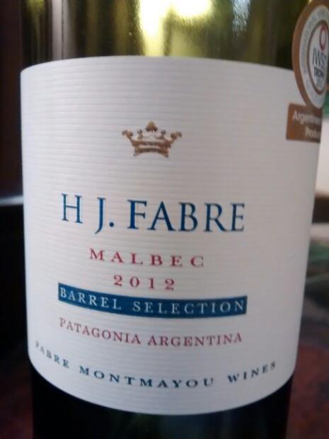 2012 Fabre Montmayou Malbec HJ Fabre Barrel Selection, Argentina ...