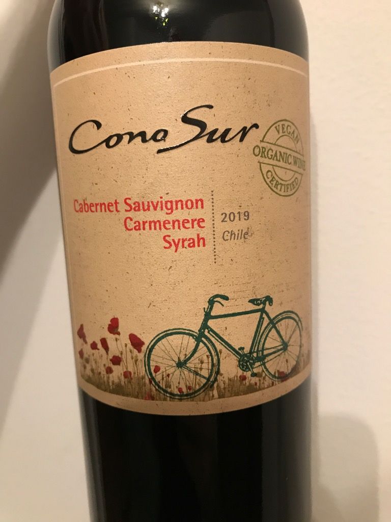 2019 Viña Cono Sur Cabernet Sauvignon/Carmenère/Syrah Organic, Chile ...