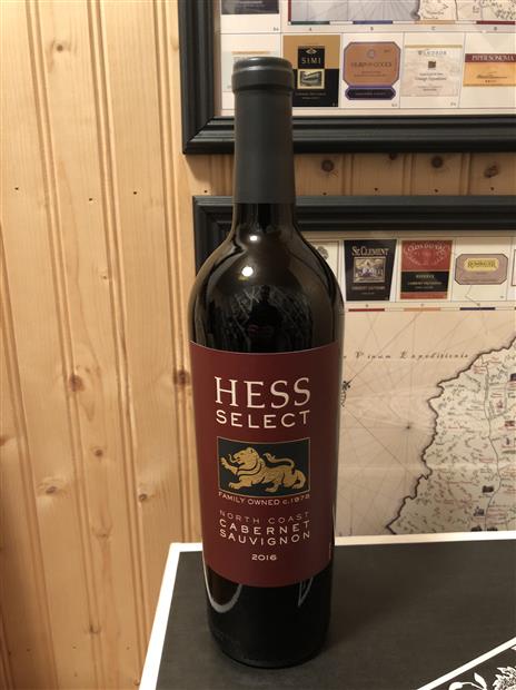 2016 The Hess Collection Cabernet Sauvignon Hess Select, USA ...