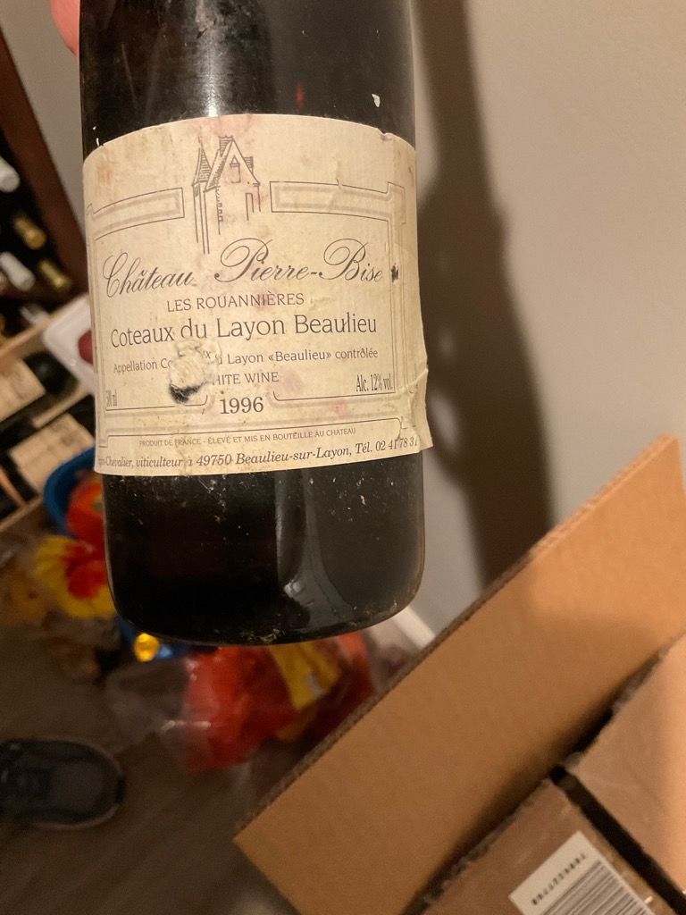 1996 Château Pierre-Bise Coteaux du Layon-Beaulieu, France, Loire ...