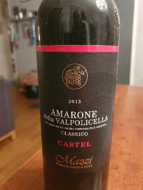 2013 Mazzi Amarone della Valpolicella Classico Vigneto Castel, Italy ...