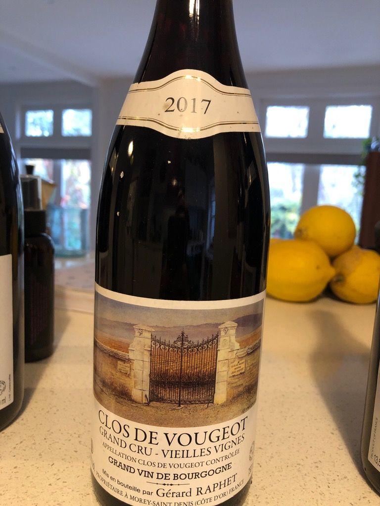 2020 Gérard Raphet Clos Vougeot Vieilles Vignes, France, Burgundy, Côte ...