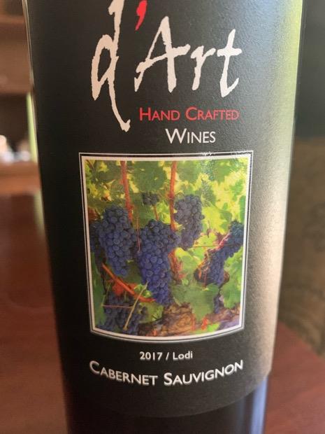 2021 d'Art Wines Cabernet Sauvignon, USA, California, Central Valley ...