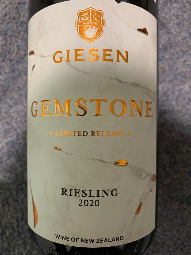 2021 Giesen Riesling Gemstone, New Zealand, South Island, Marlborough ...