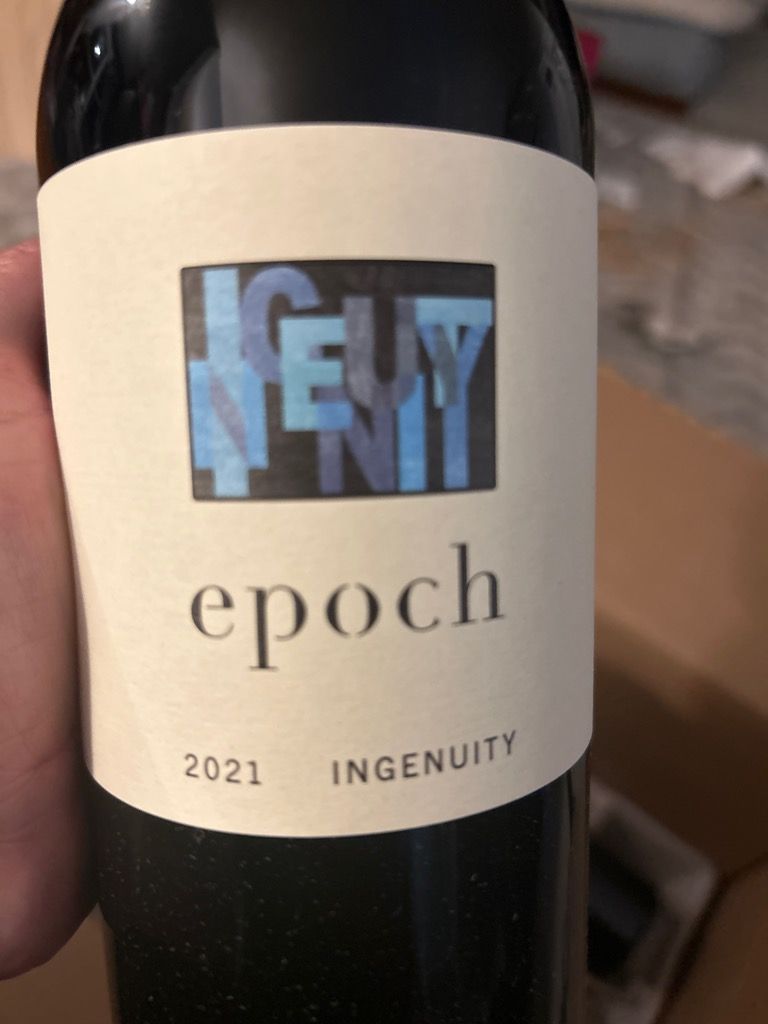 2021 Epoch Estate Wines Ingenuity, USA, California, Central Coast, Paso ...