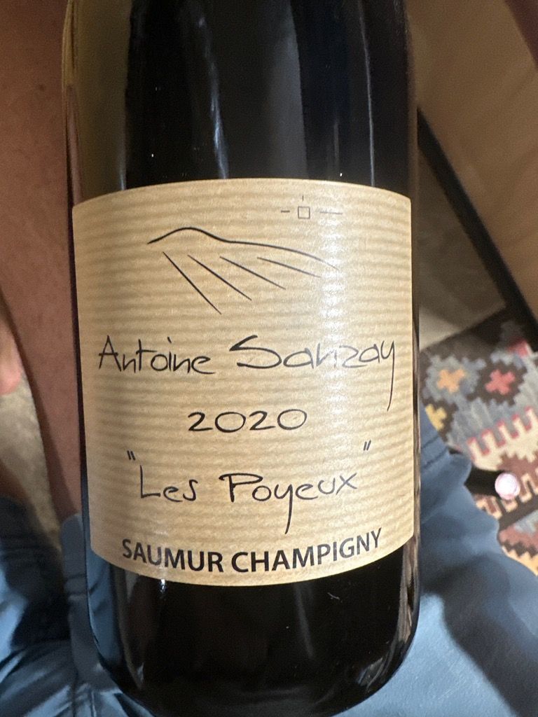 2020 Antoine Sanzay Saumur-Champigny Les Poyeux, France, Loire Valley ...