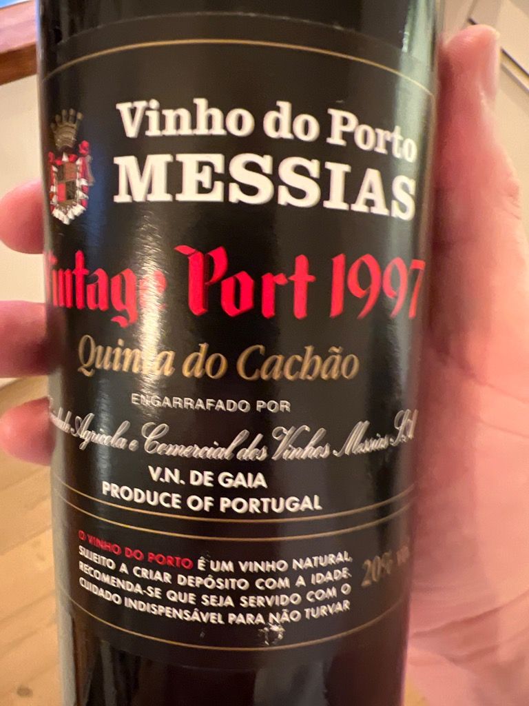 1997 Caves Messias Porto Vintage Quinta do Cachão, Portugal, Douro ...