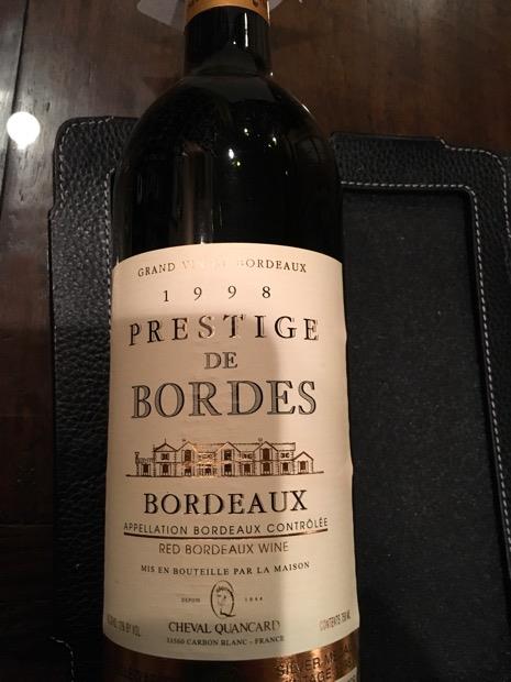 1996 Cheval Quancard Prestige de Bordes, France, Bordeaux - CellarTracker