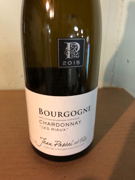 2011 Domaine Jean Pascal et Fils Bourgogne Blanc Les Riaux, France ...