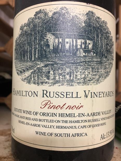 2008 Hamilton Russell Vineyards Pinot Noir, South Africa, Cape South ...
