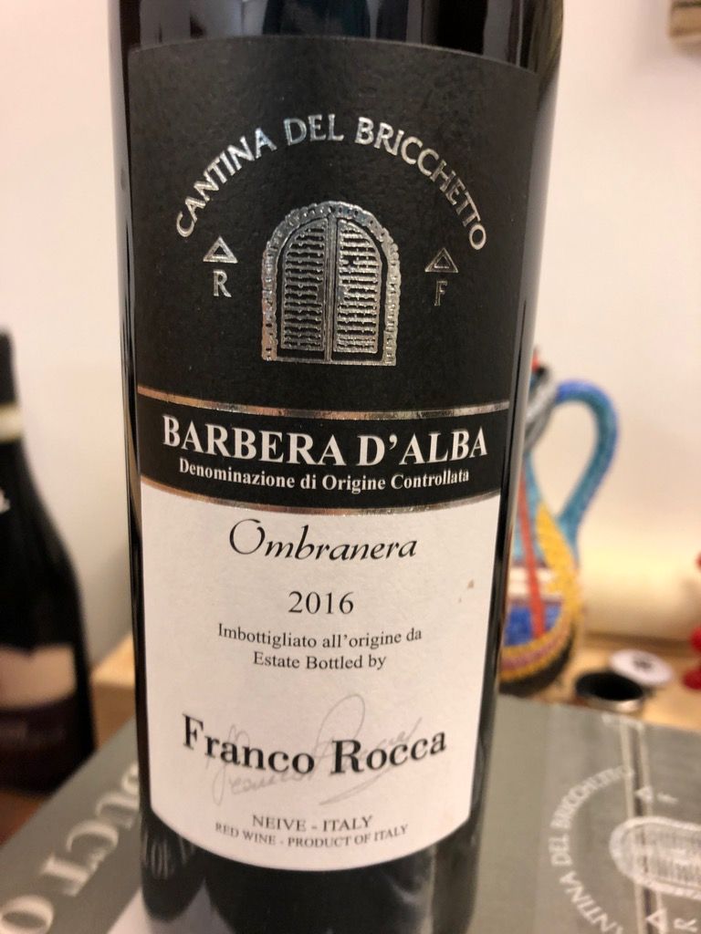 2017 Cantina del Bricchetto Barbera d'Alba Ombranera Franco Rocca ...
