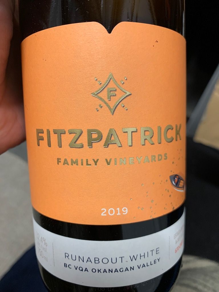 2020 Fitzpatrick Family Vineyards Runabout White, Canada, British ...