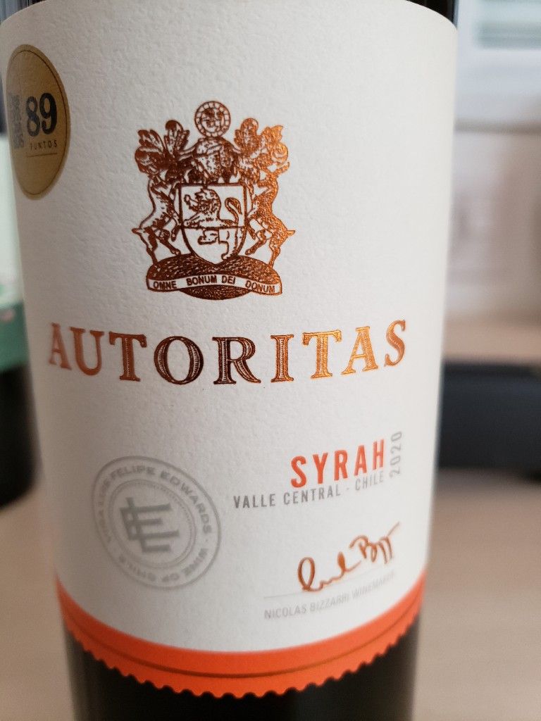 2020 Luis Felipe Edwards Syrah Autoritas, Chile, Rapel Valley ...
