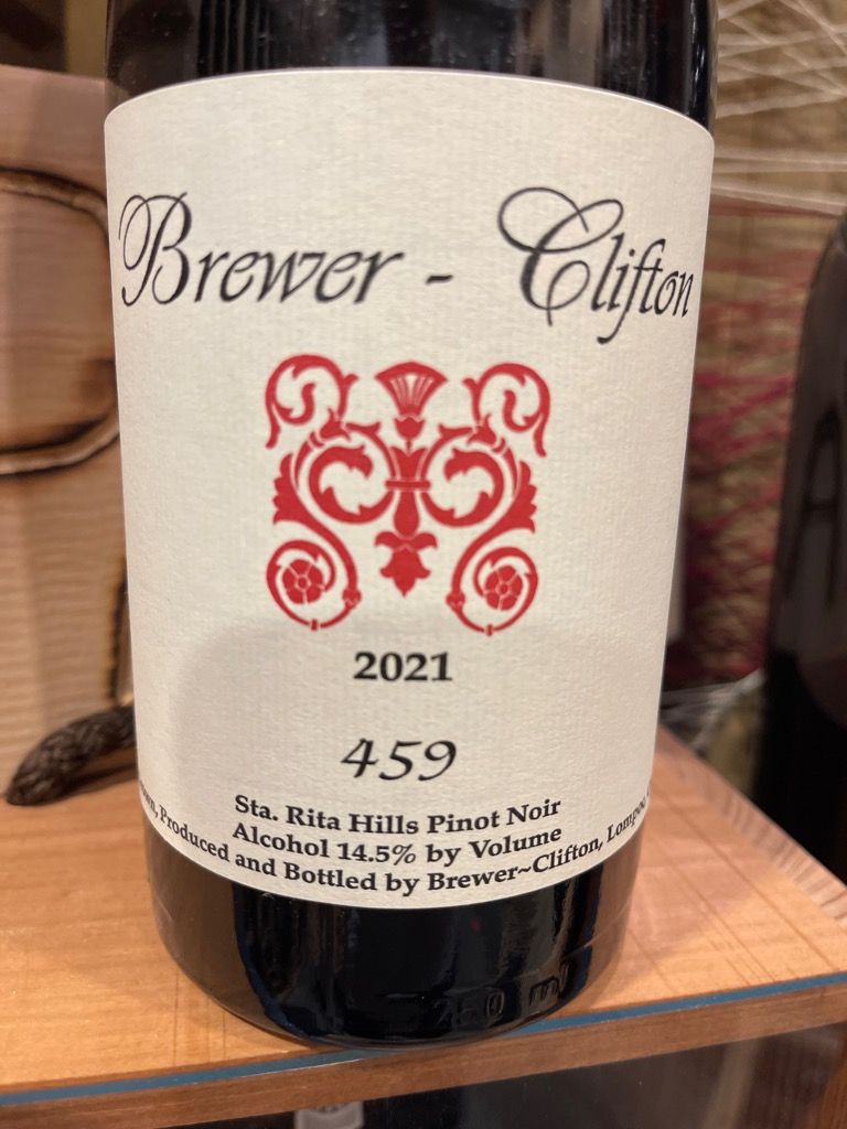 2021 Brewer-Clifton Pinot Noir 459, USA, California, Central Coast, Sta ...