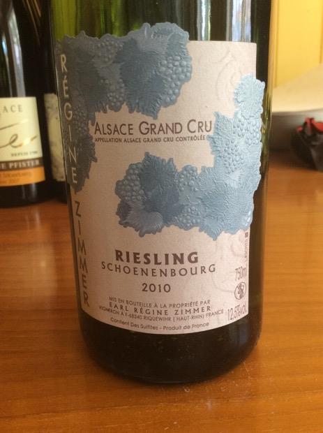 2009 Régine Zimmer Riesling Schoenenbourg, France, Alsace, Alsace Grand ...