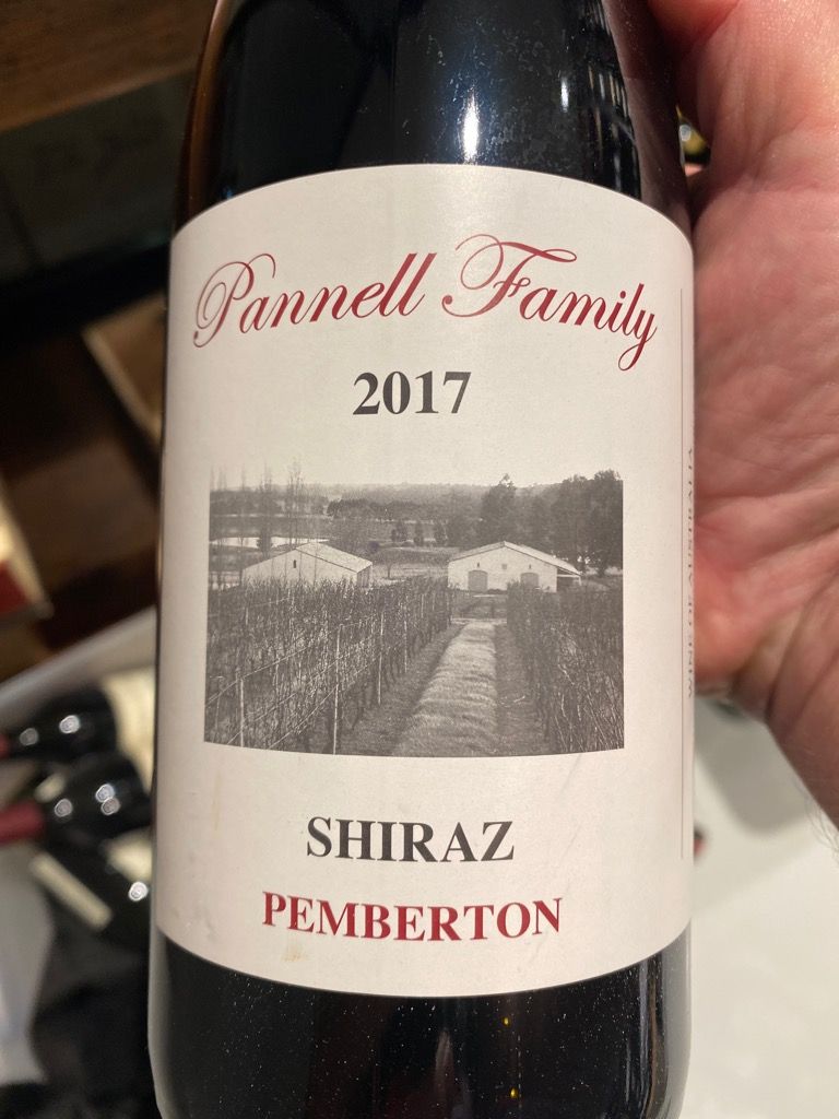 2017 Pannell Family Shiraz, Australia, Western Australia, South West ...