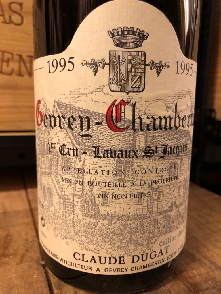 1995 Claude Dugat Gevrey-Chambertin 1er Cru Lavaux St. Jacques, France ...