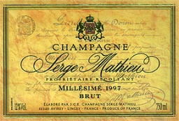 1998 Serge Mathieu Champagne Brut Millésimé, France, Champagne - CellarTracker