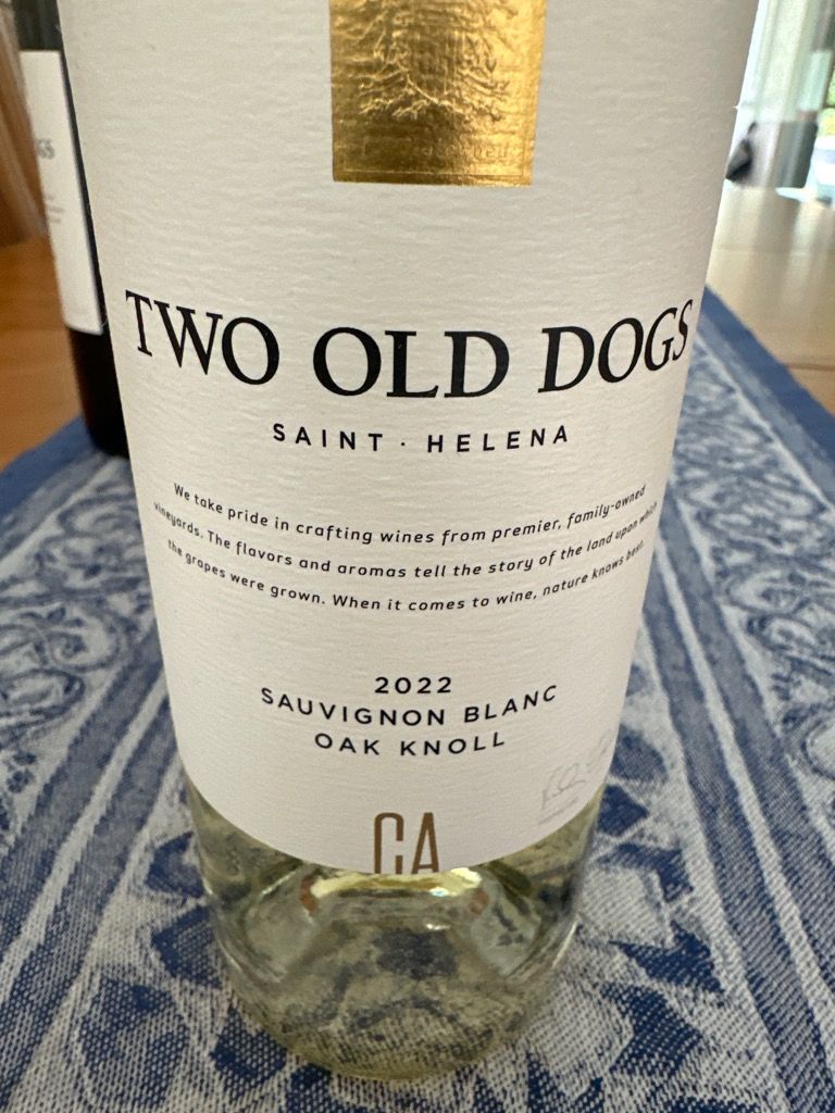 2022 Two Old Dogs Sauvignon Blanc, USA, California, Napa Valley, Oak ...