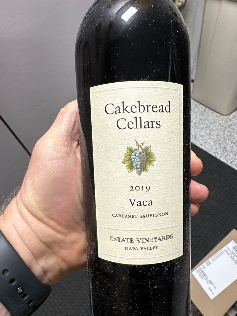 2019 Cakebread Cellars Cabernet Sauvignon Vaca Estate Vineyard, USA ...