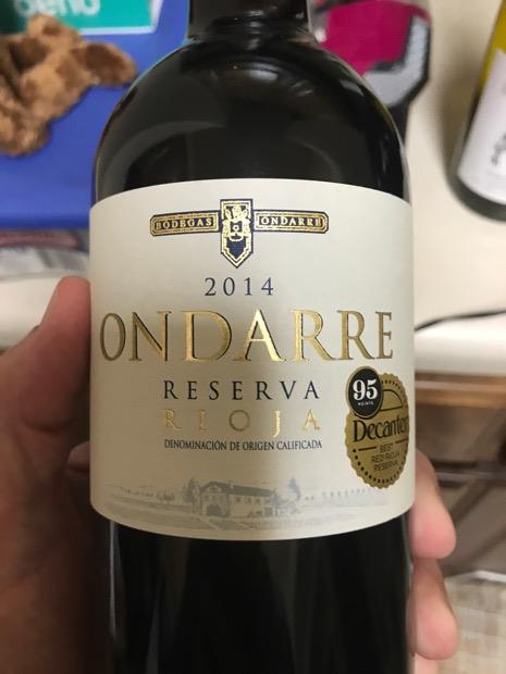 2014 Bodegas Ondarre Rioja Gran Reserva, Spain, La Rioja, Rioja ...