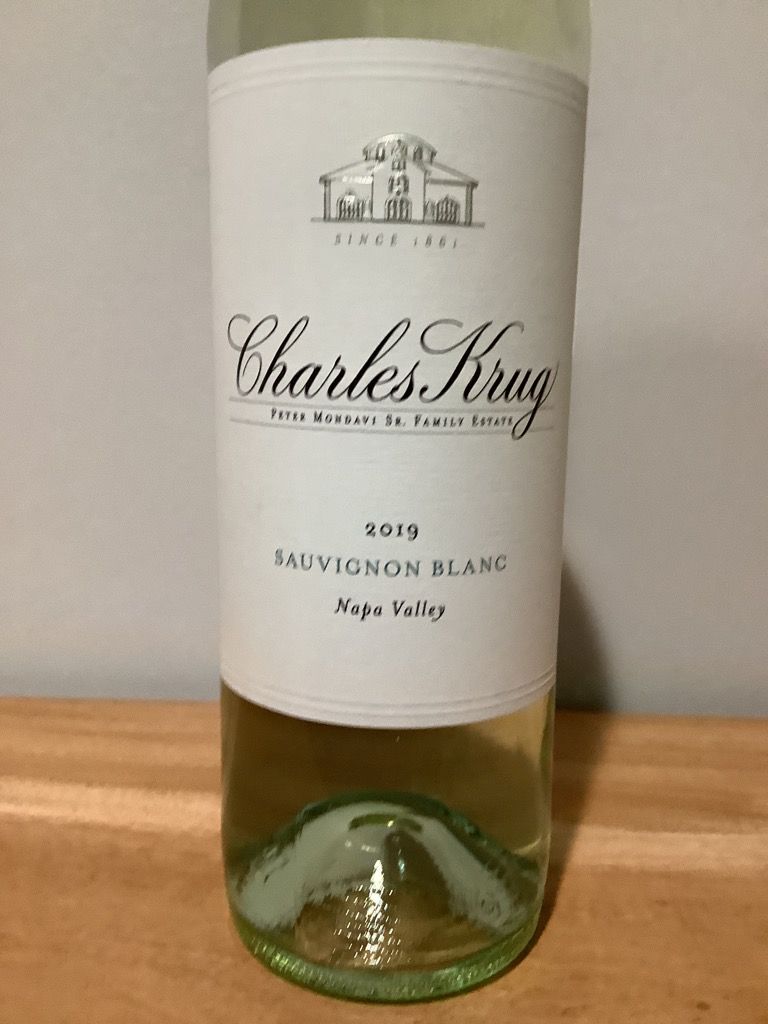 2019 Charles Krug Winery (Peter Mondavi Family) Sauvignon Blanc, USA ...