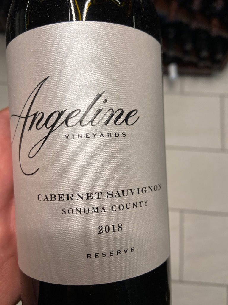 2018 Angeline Winery Cabernet Sauvignon Reserve Sonoma County, USA ...