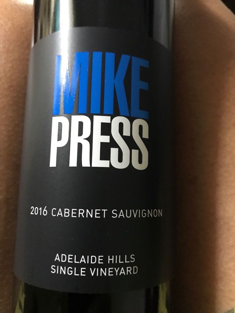 2016 Mike Press Cabernet Sauvignon, Australia, South Australia, Mount ...