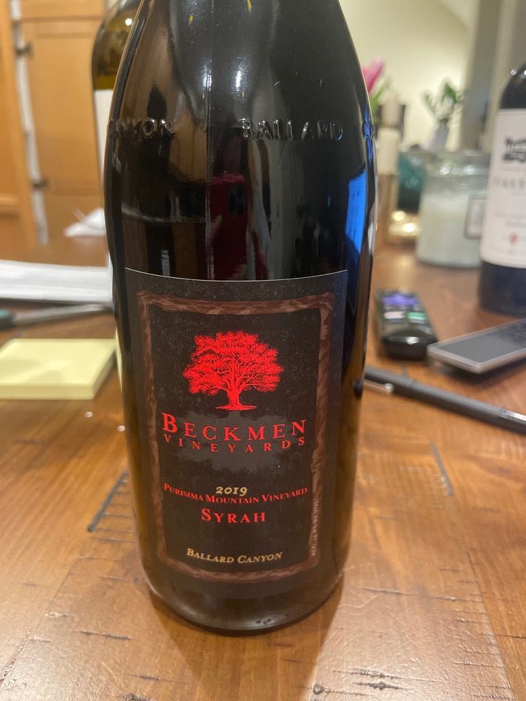 2019 Beckmen Vineyards Syrah 1ngredient Purisima Mountain Vineyard, USA ...