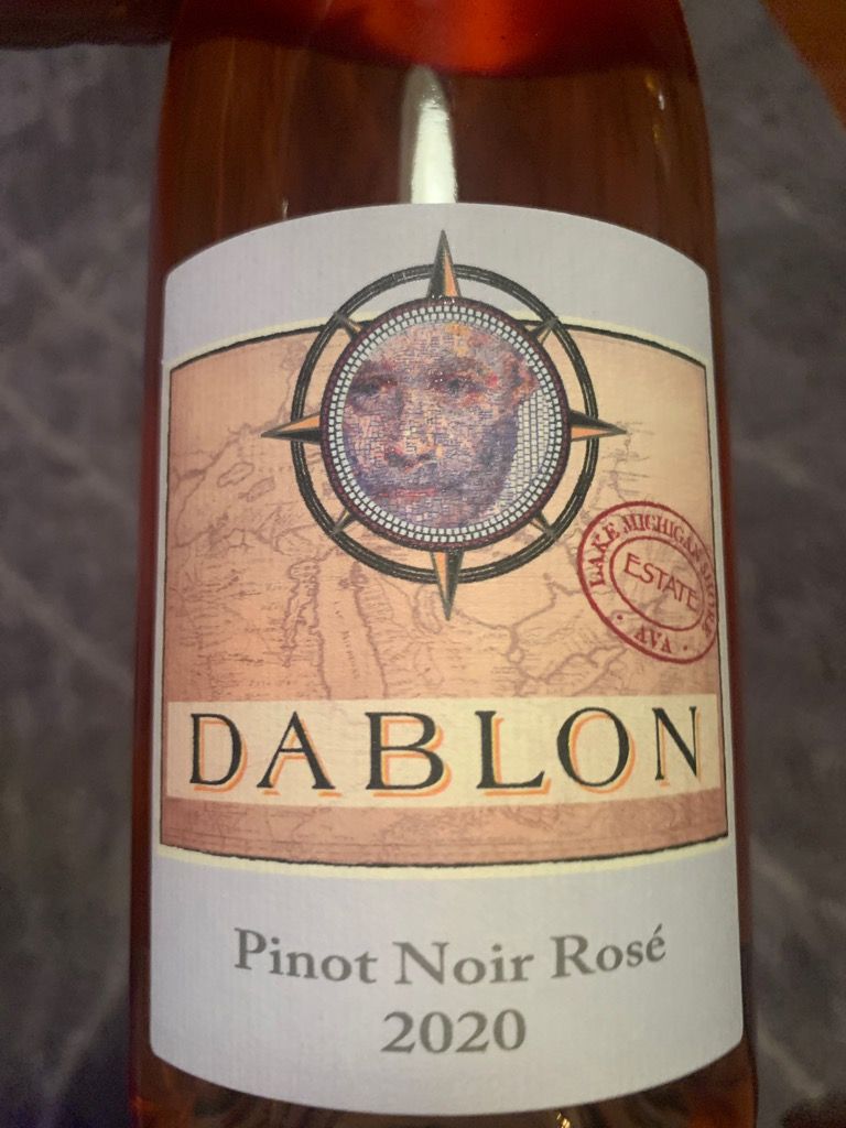 2022 Dablon Winery Pinot Noir Rosé, USA, Michigan, Lake Michigan Shore ...
