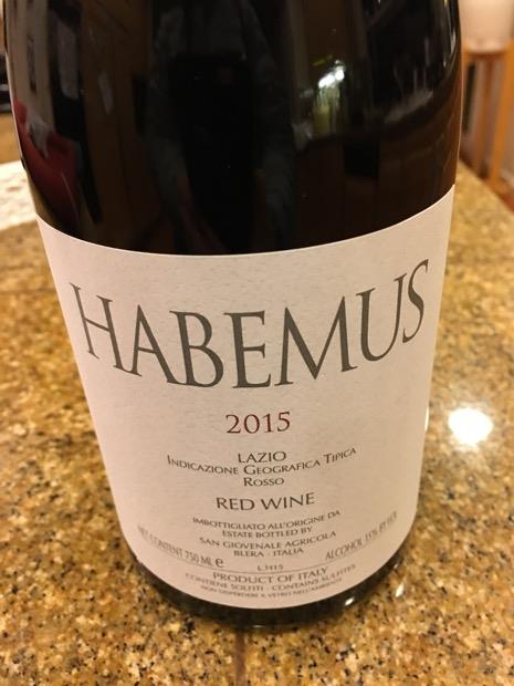 2015 San Giovenale Lazio Habemus, Italy, Latium, Lazio - CellarTracker