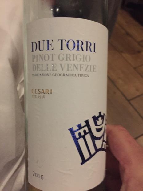 2016 Le Due Torri Pinot Grigio, Italy, Friuli-Venezia Giulia, Friuli ...