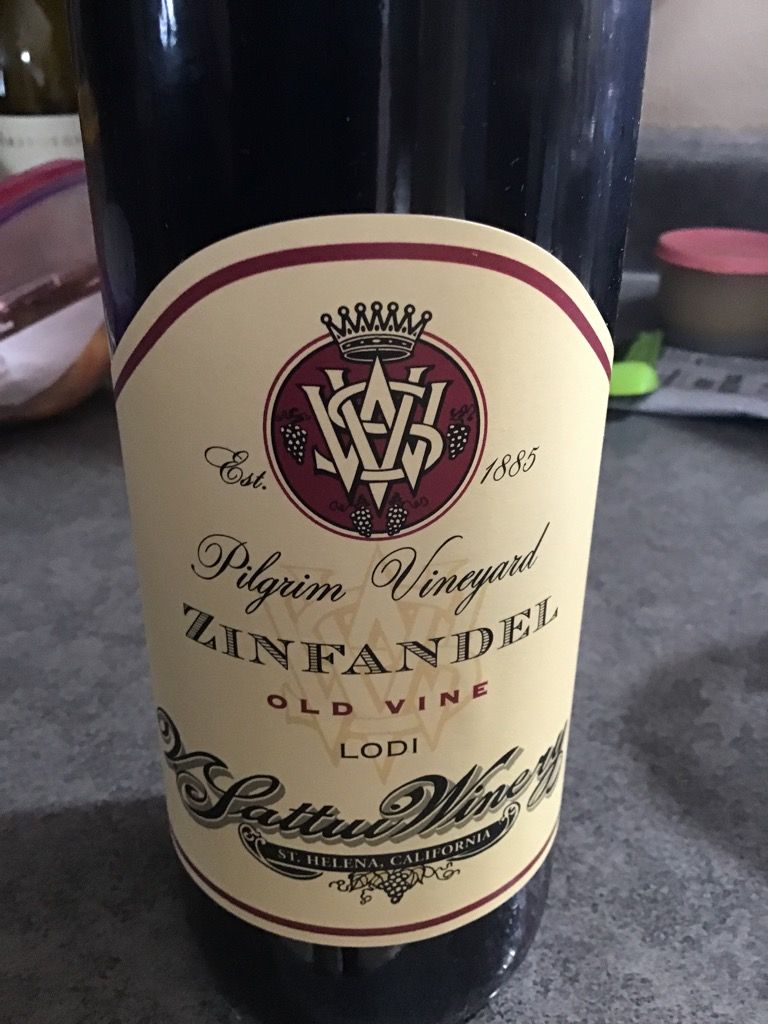 2018 V. Sattui Winery Zinfandel Old Vine Pilgrim Vineyard Lodi, USA ...