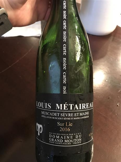 2020 Louis Metaireau Muscadet de Sèvre-et-Maine sur lie, France, Loire ...