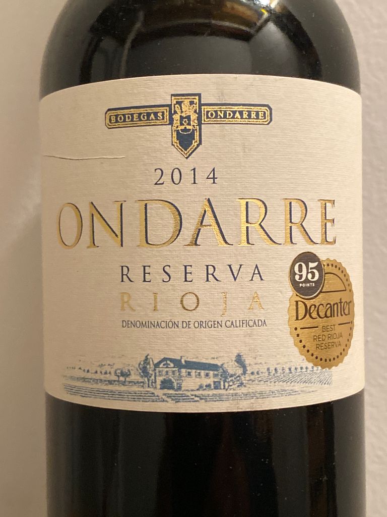 2014 Bodegas Ondarre Rioja Reserva - CellarTracker