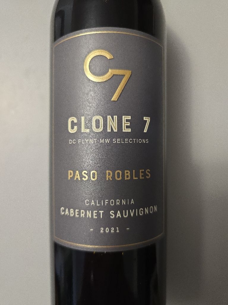 2021 DC Flynt MW Selections Cabernet Sauvignon Clone 7, USA, California ...