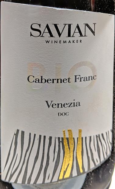 2021 Savian Cabernet Franc Venezia Bio, Italy, Veneto, Venezia ...